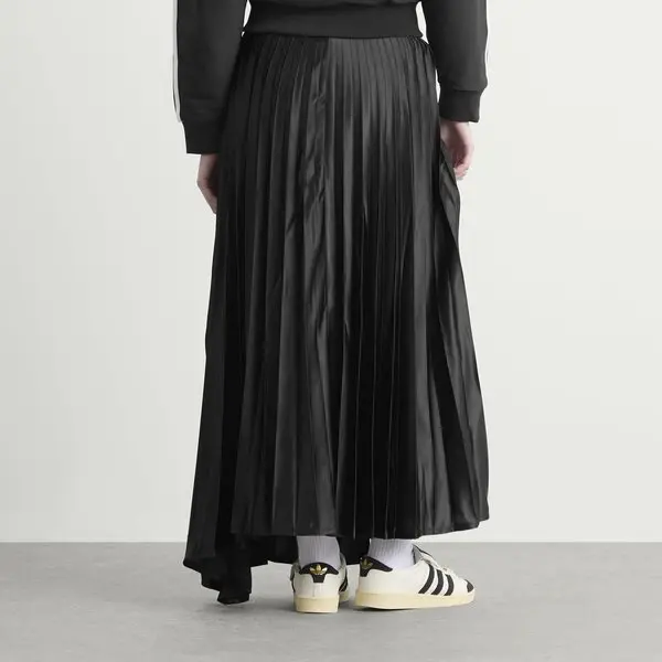 Adidas X Willy Chavarria Pleated Skirt - Black | Editorialist