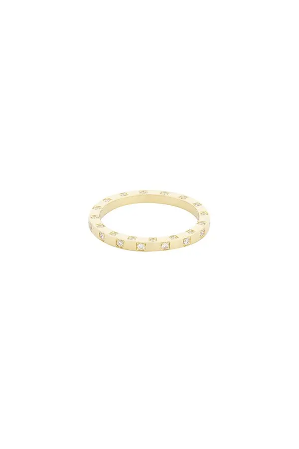 AZLEE Scattered Diamond Band Ring