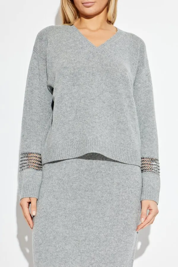 Fabiana Filippi Sweater With Sequined Inserts