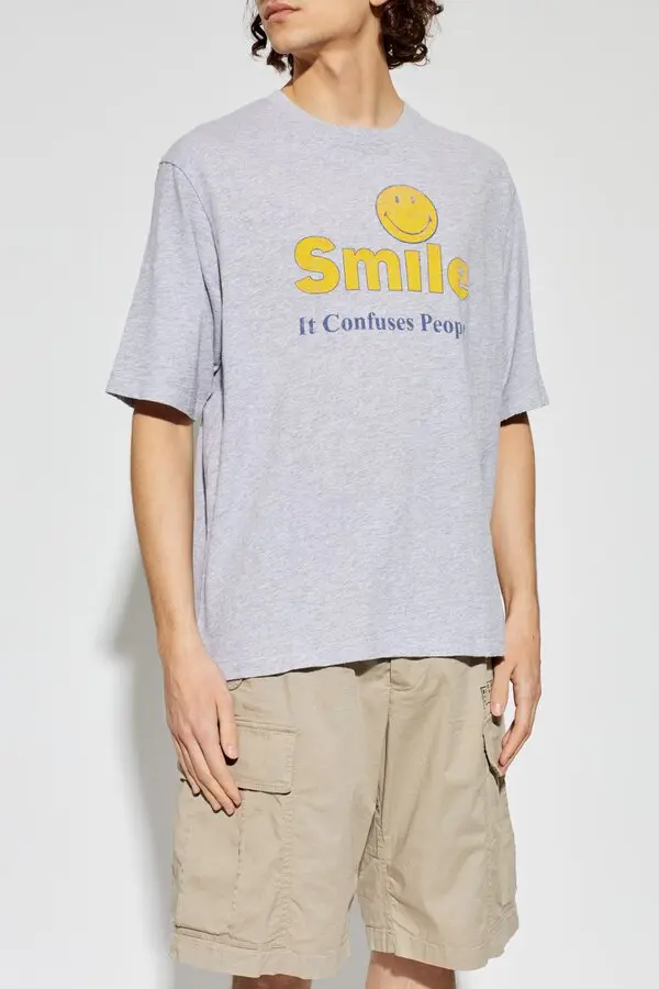 Dsquared2 T-shirt With A Vintage Effect - Grey