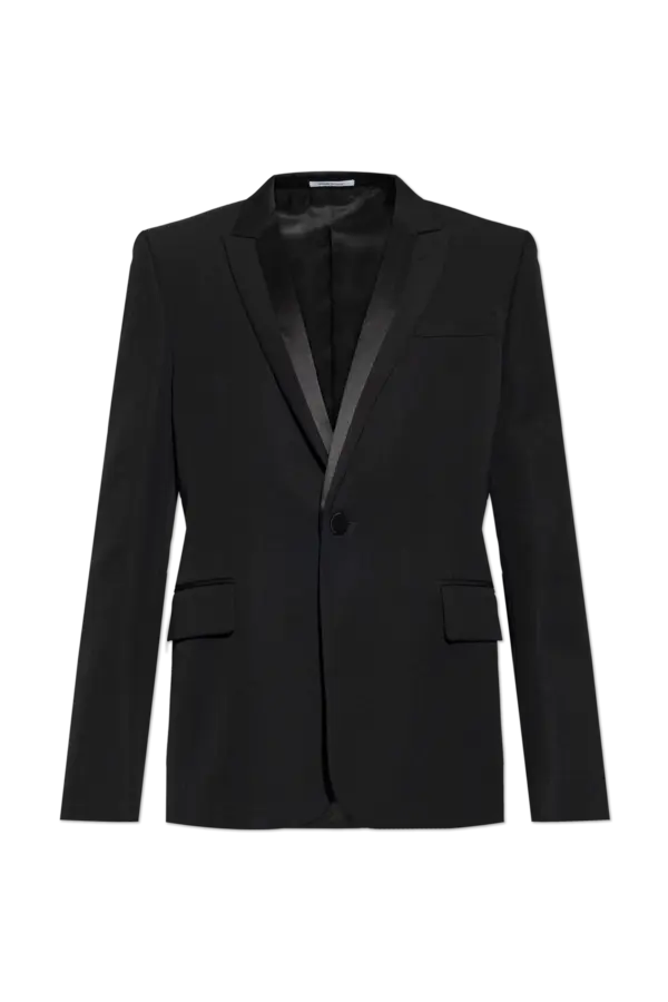 Alexander McQueen Wool Blazer With Silk Lapels