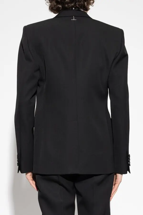 Alexander McQueen Wool Blazer With Silk Lapels