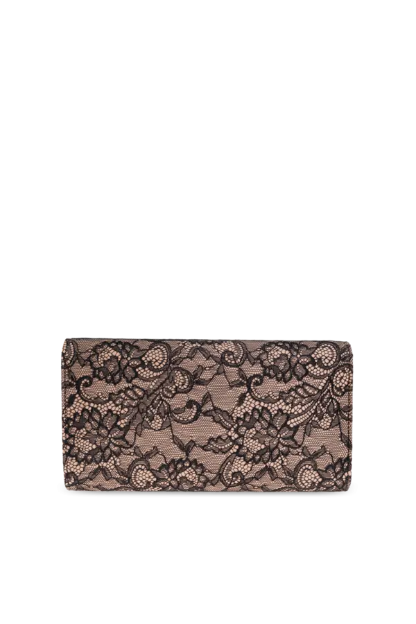 JIMMY CHOO Shoulder Bag With Lace Overlay - Beige