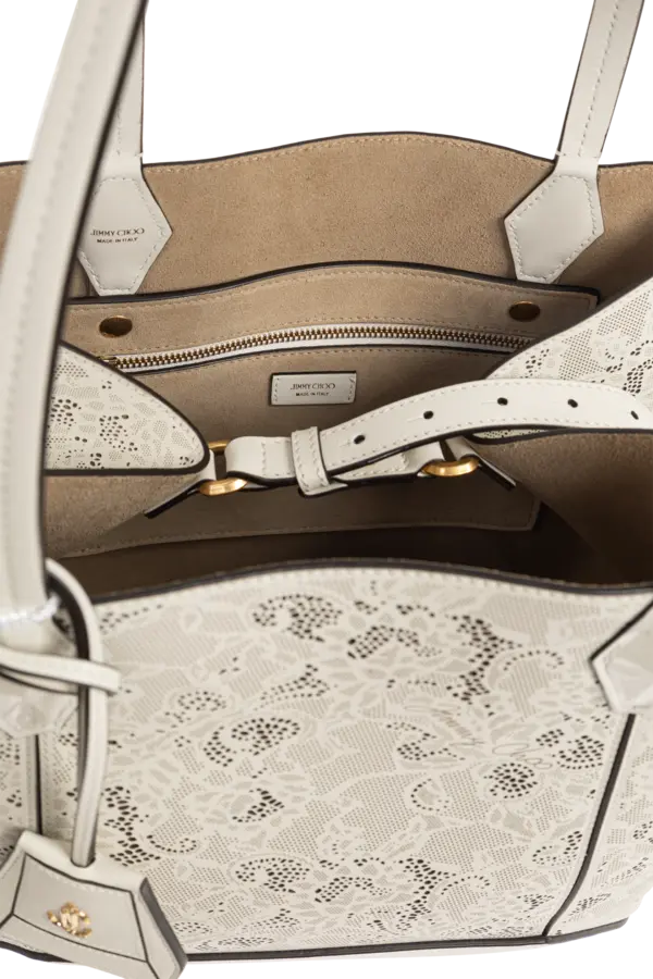 JIMMY CHOO Diamond’ Shopper Bag - Cream