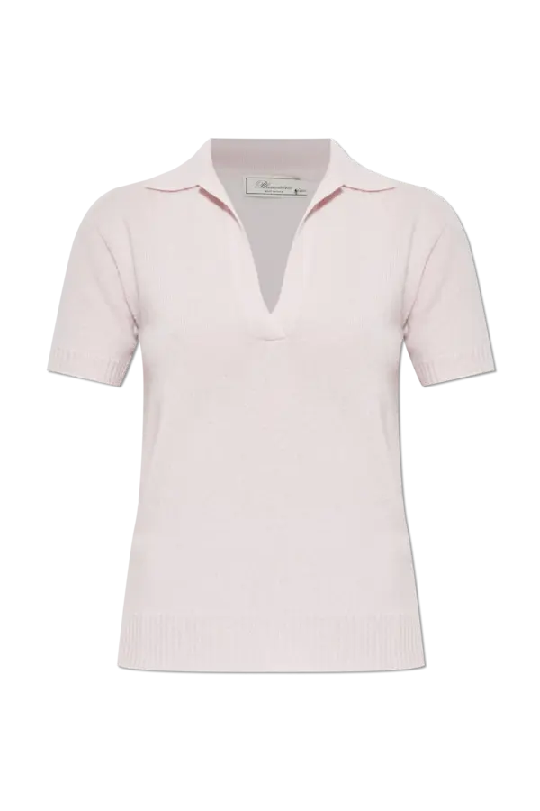 Blumarine Cashmere Polo Shirt - Pink