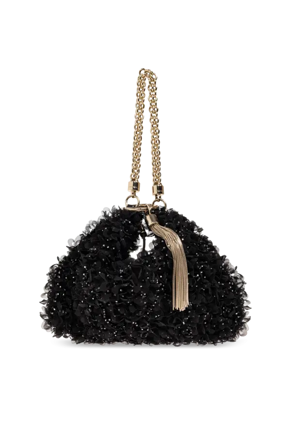 JIMMY CHOO Callie Handheld Bucket Bag - Black