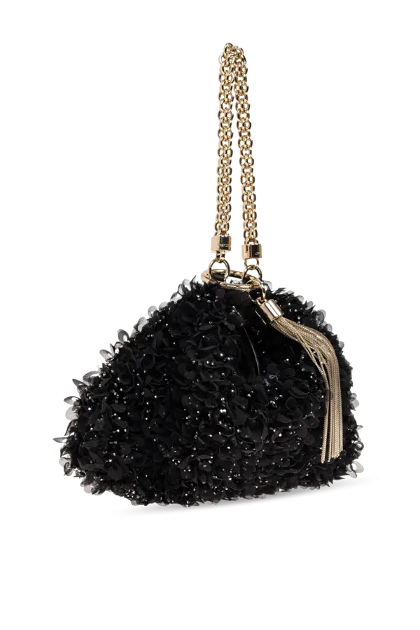 JIMMY CHOO Callie Handheld Bucket Bag - Black