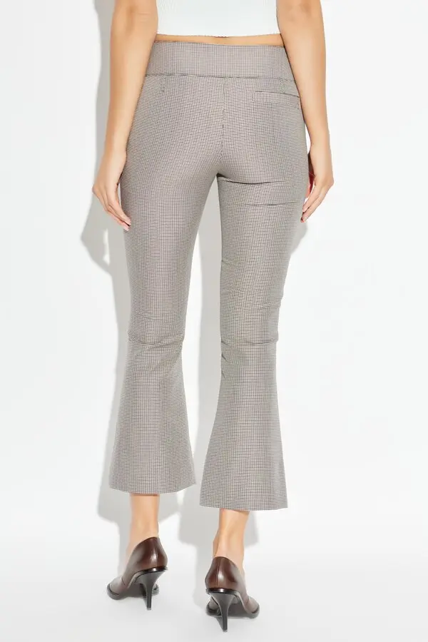 COURREGES Houndstooth Pattern Trousers - Beige