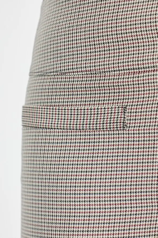 COURREGES Houndstooth Pattern Trousers - Beige