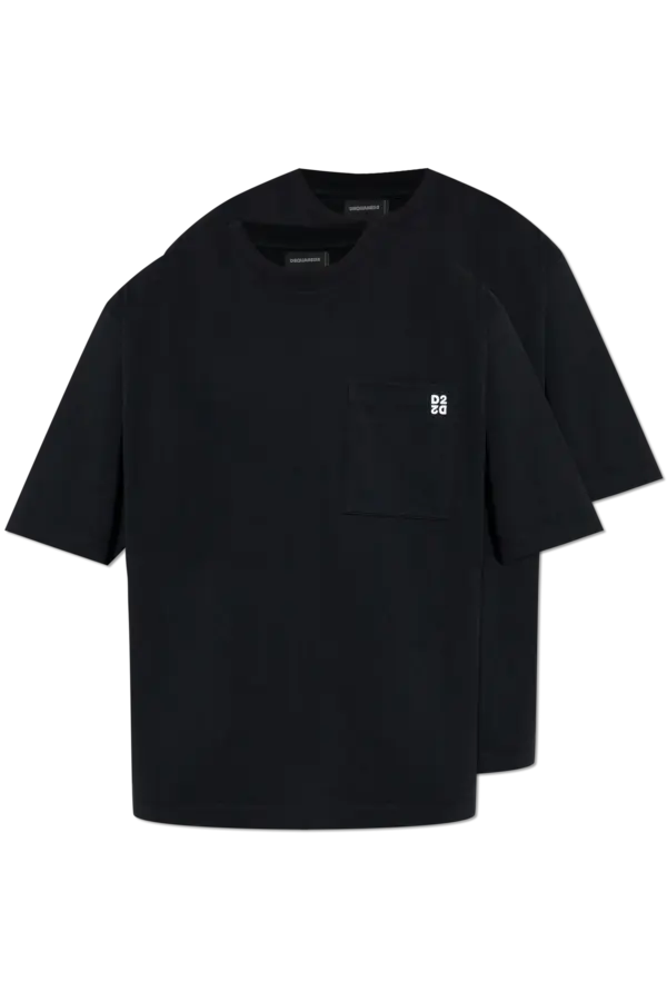 Dsquared2 2-pack Pocket T-shirts - Black