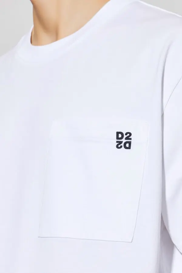 Dsquared2 2-pack Of Pocket T-shirts - White