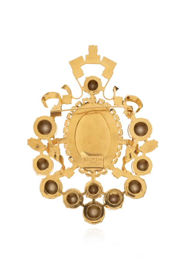 Balmain Brooch With Crystals