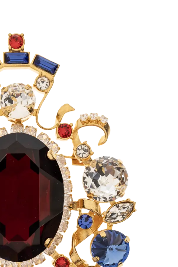 Balmain Brooch With Crystals
