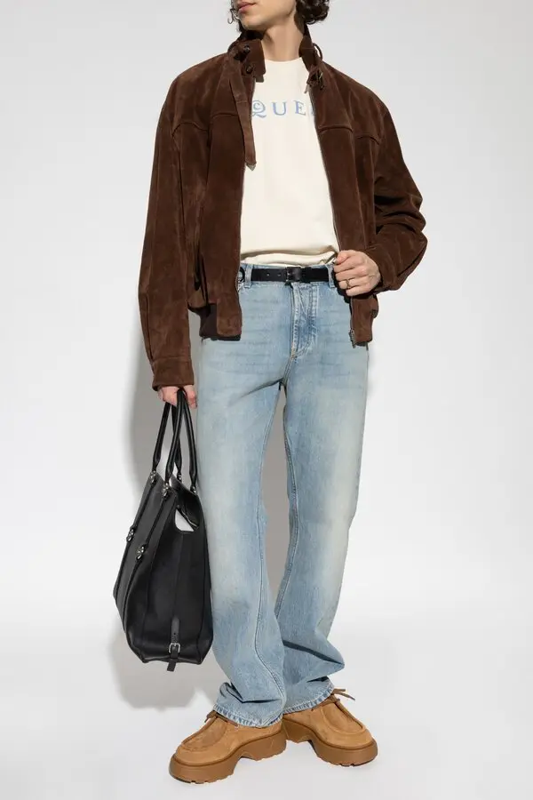 Alexander McQueen Straight-leg Jeans - Light Blue