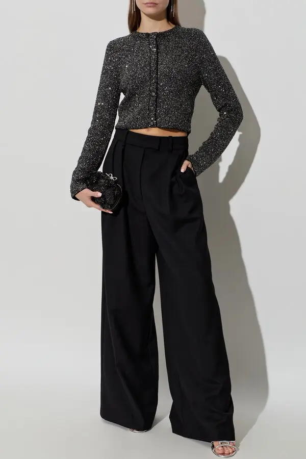 LoveShackFancy Ferra Cardigan - Black