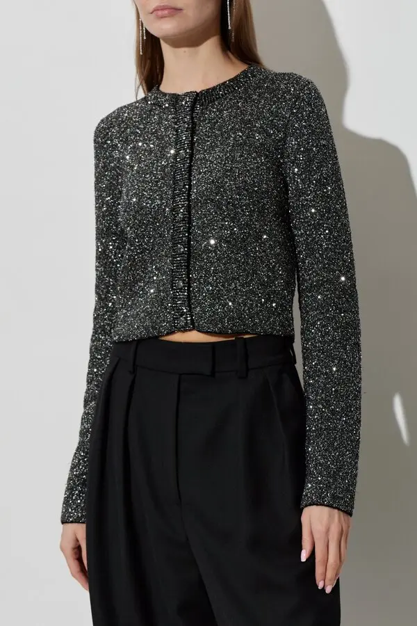 LoveShackFancy Ferra Cardigan - Black