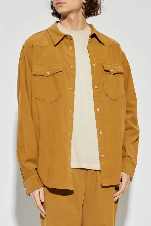 MARANT Corduroy Shirt `vasco - Brown