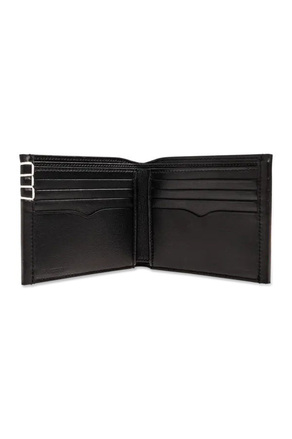 JW Anderson Foldable Leather Wallet - Black