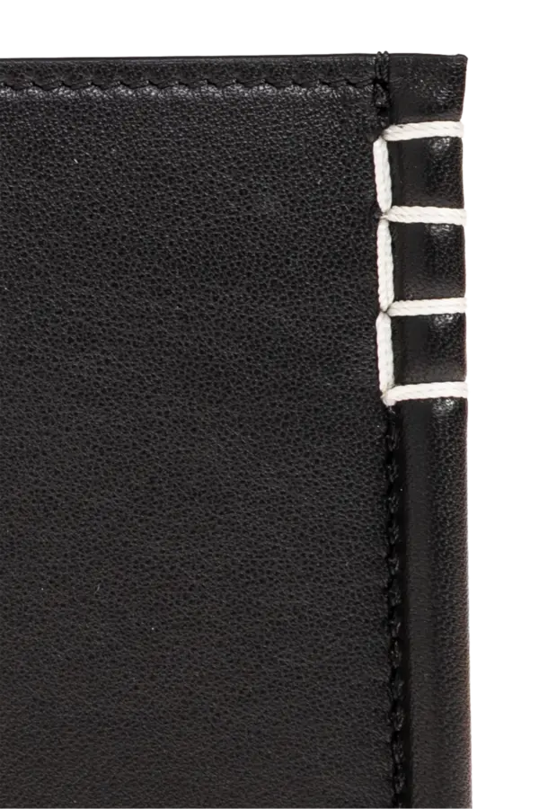 JW Anderson Foldable Leather Wallet - Black