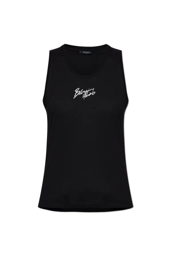 Balmain Sleeveless Top - Black