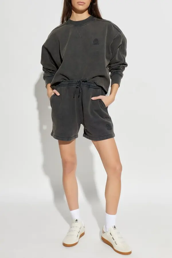MARANT ETOILE Miranée Relaxed-fit Shorts - Grey