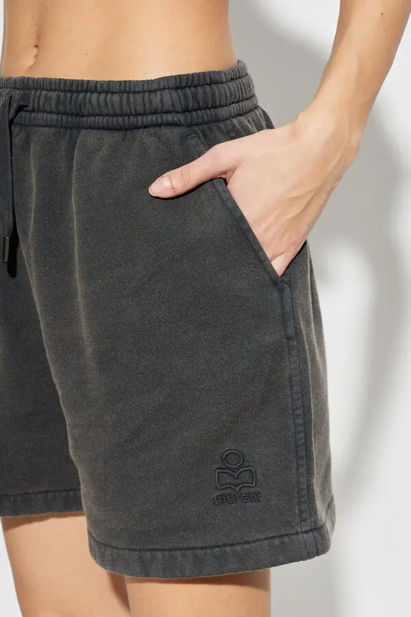 MARANT ETOILE Miranée Relaxed-fit Shorts - Grey