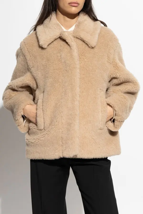 Max Mara Fur Coat - Beige