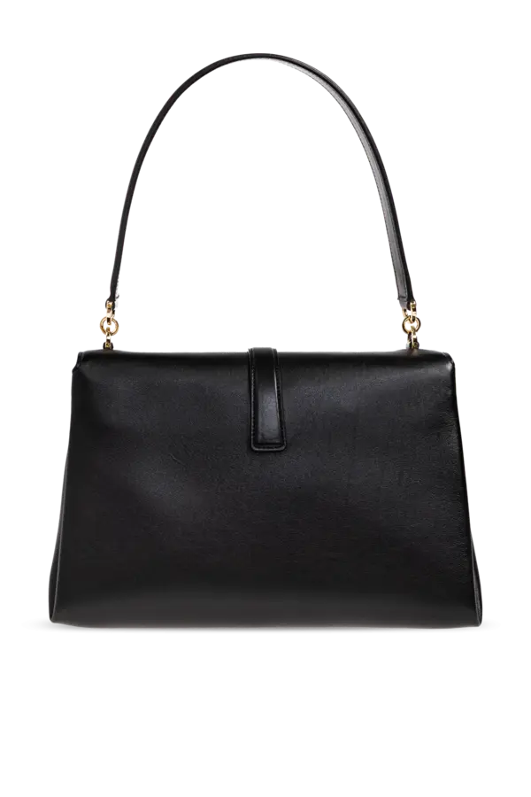 FERRAGAMO Leather Shoulder Bag - Black