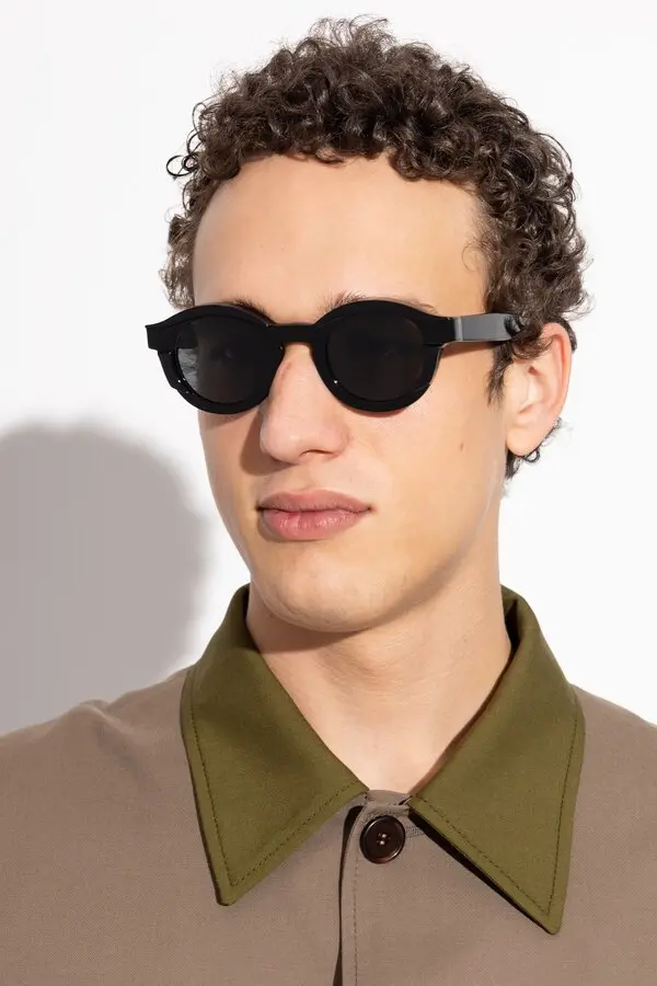 Thierry Lasry Slippery’ Round Frame Sunglasses - Black
