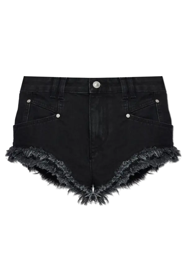 Isabel Marant Eneidala Denim Shorts - Black