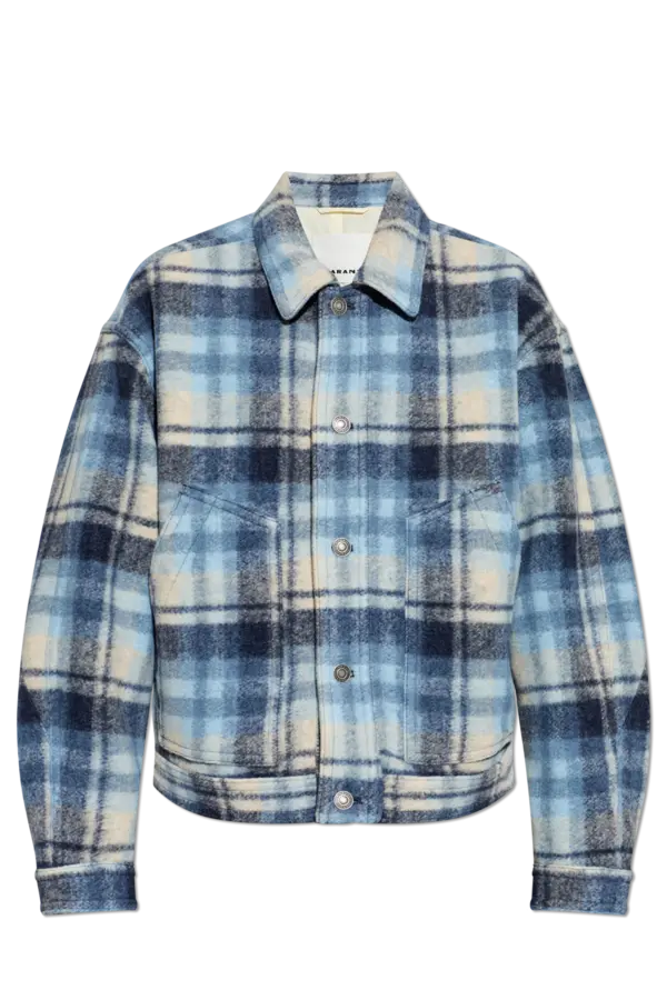 MARANT Plaid Brushed Wool Jacket