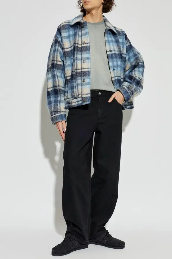 MARANT Plaid Brushed Wool Jacket