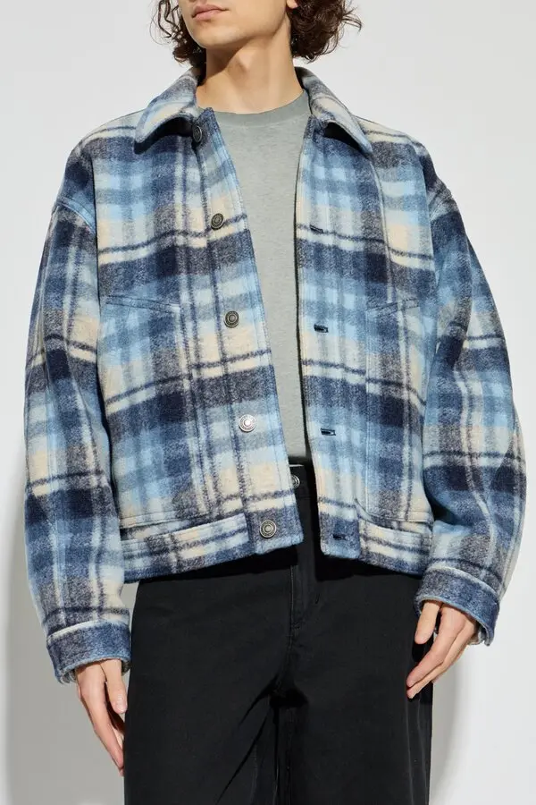 MARANT Plaid Brushed Wool Jacket