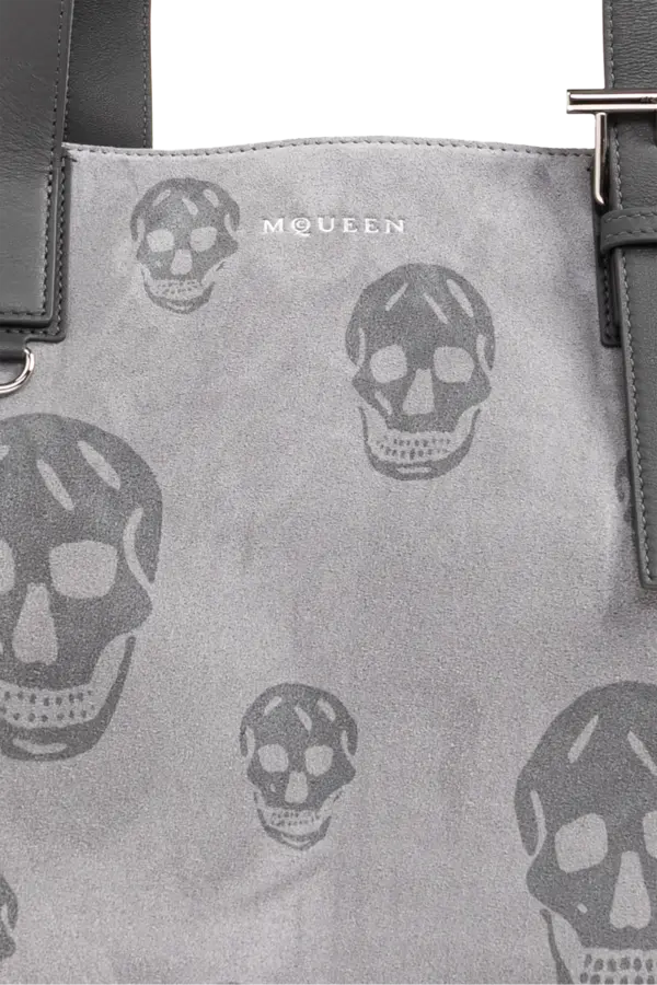 Alexander McQueen T-bar” Shopper Bag - Grey