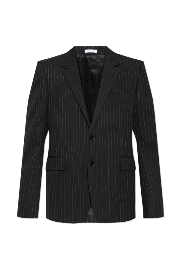 Alexander McQueen Wool Blazer With Lurex Thread