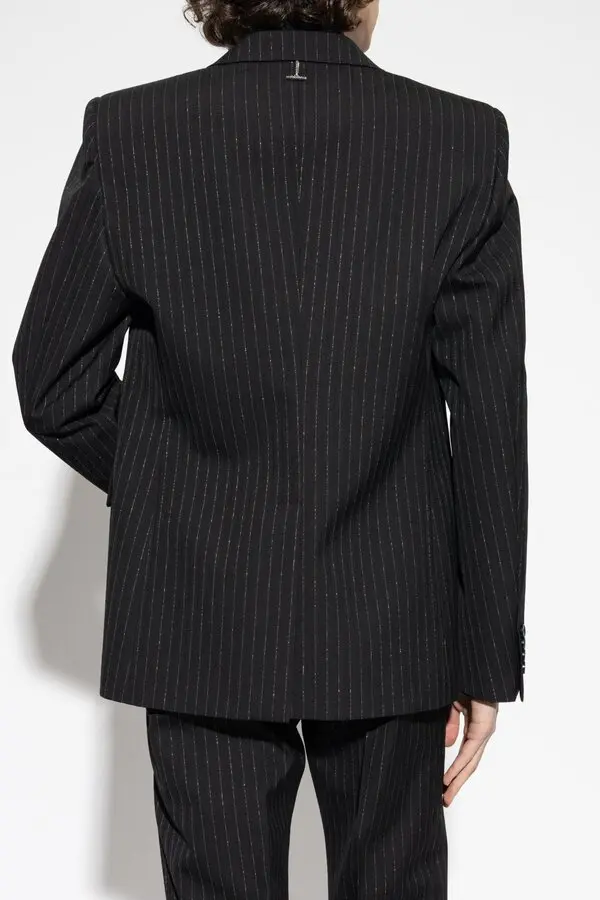 Alexander McQueen Wool Blazer With Lurex Thread