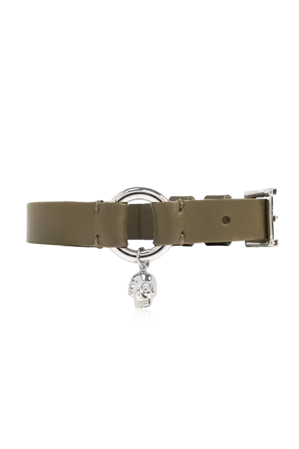 Alexander McQueen Leather Bracelet - Green
