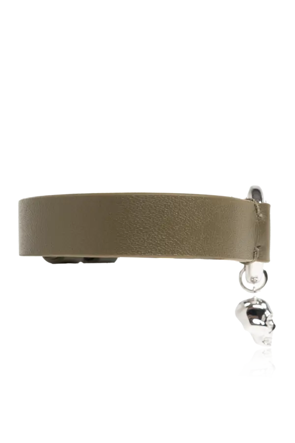 Alexander McQueen Leather Bracelet - Green