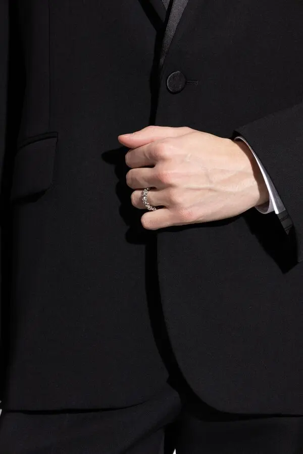 Alexander McQueen Brass Ring - Silver