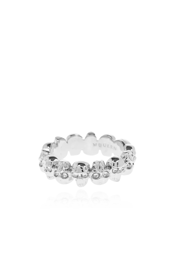 Alexander McQueen Brass Ring - Silver
