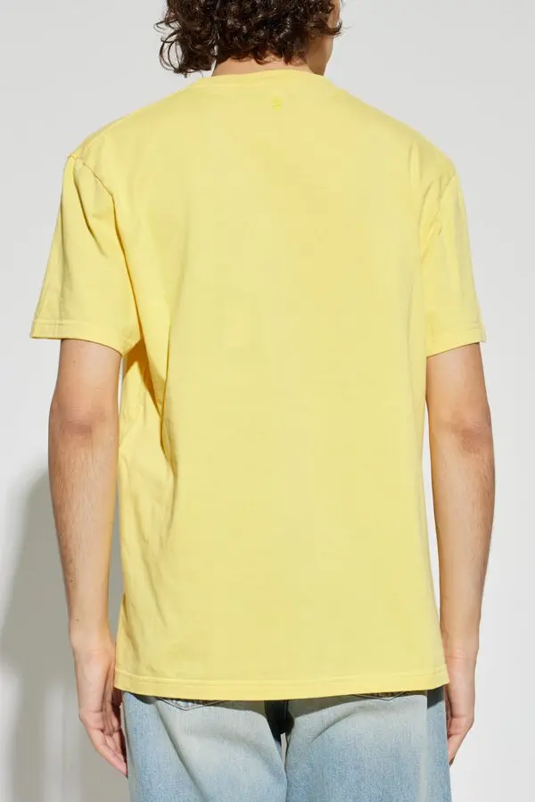 Alexander McQueen T-shirt With Logo - Yellow