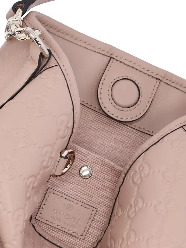 Gucci Gg Emblem Bucket Bag - Pink