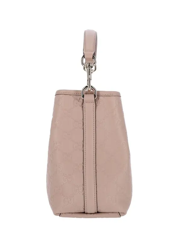 Gucci Gg Emblem Bucket Bag - Pink