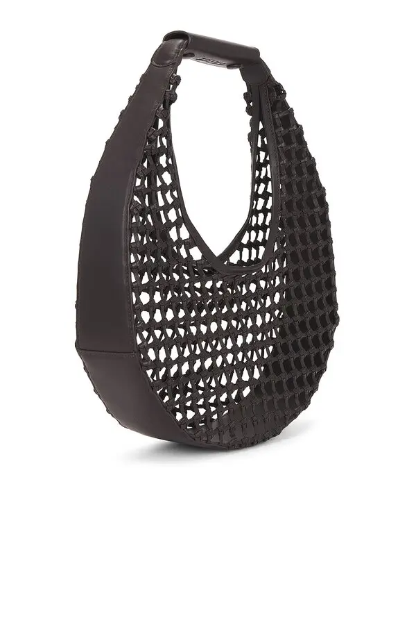 Staud Moon Hand-knotted Tote - Espresso