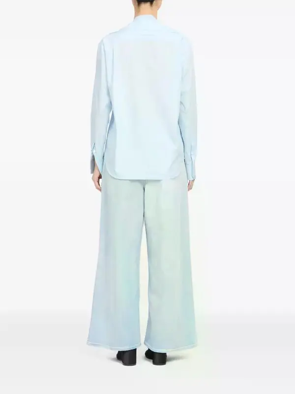 MAISON MARGIELA Long-sleeved V-neck Shirt