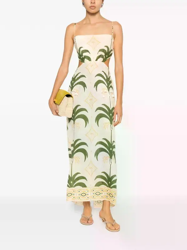 Johanna Ortiz Tactile Winds Maxi Dress - Neutrals