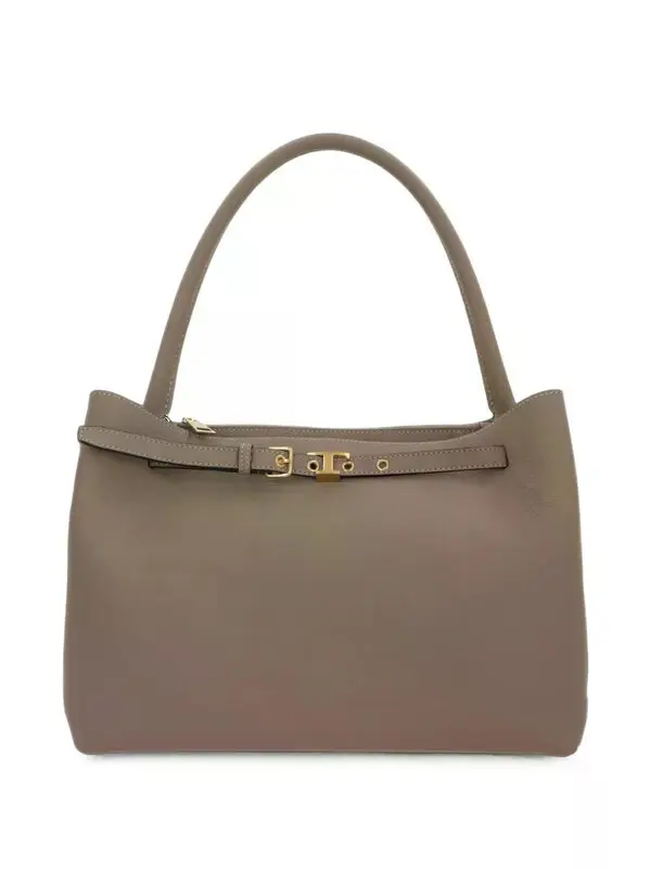 TOD'S Buckle-detail Tote Bag - Brown