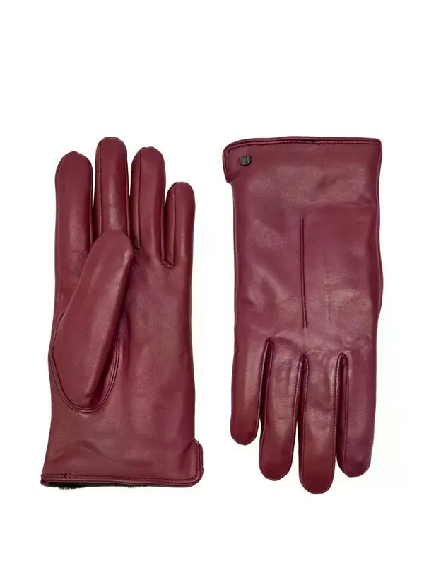 DENTS Maria Button Touchscreen Gloves - Red