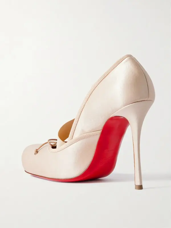 CHRISTIAN LOUBOUTIN Cassiastic 100 Satin Pumps - Pink