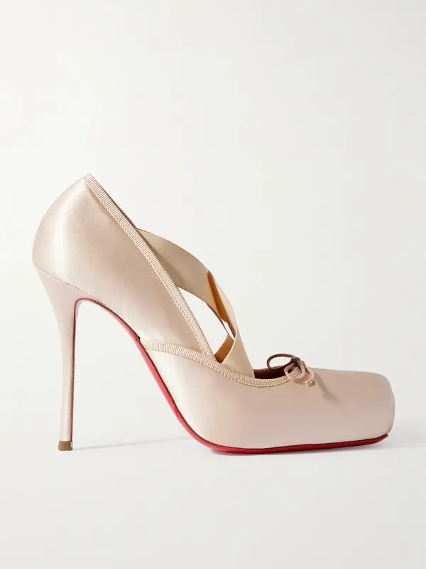 CHRISTIAN LOUBOUTIN Cassiastic 100 Satin Pumps - Pink